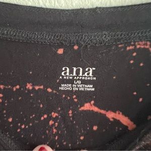 a.n.a | Tops | Custom Bleached Skull Cropped Top Ana Brand Size L ...